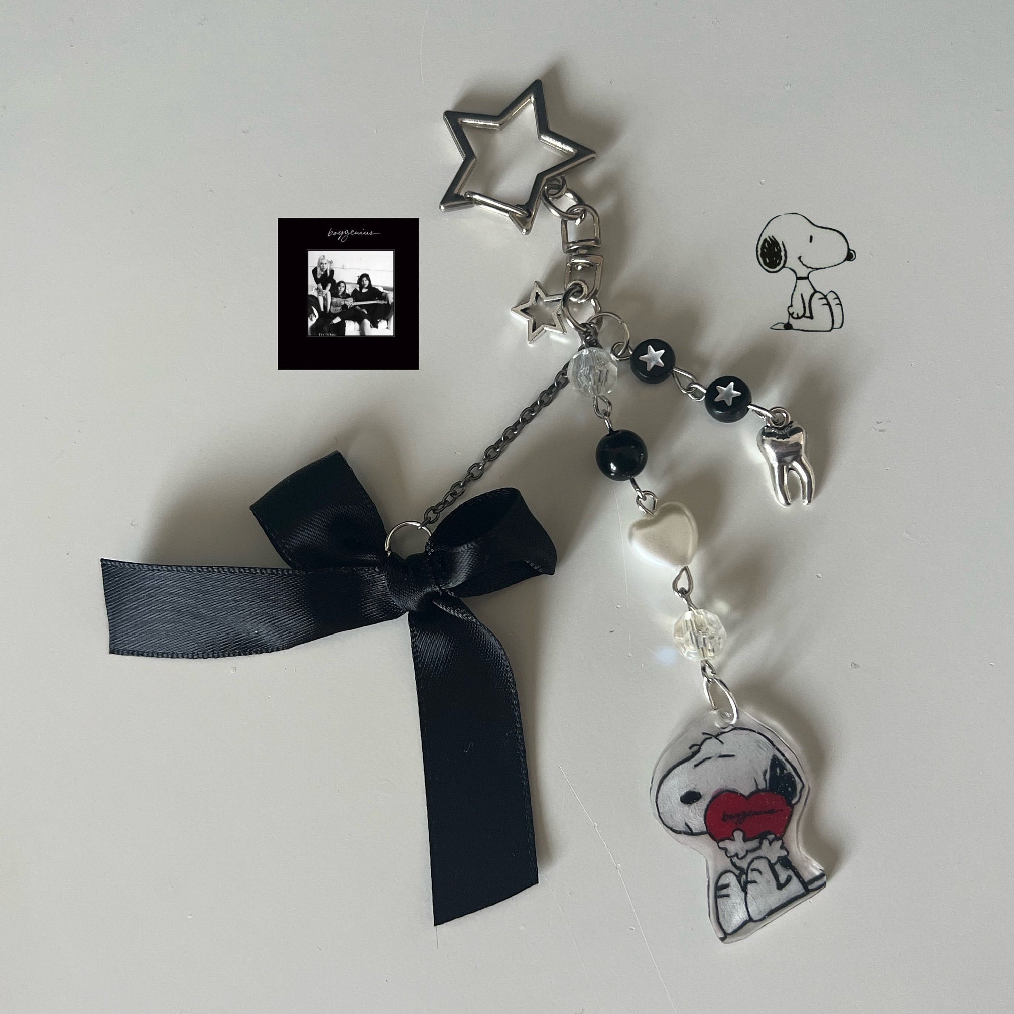 Boygenius Tooth Snoopy Keychain - Etsy