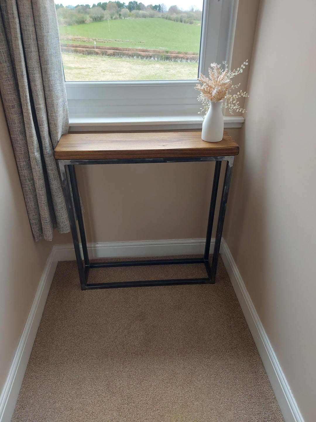 Forbes Industrial Rustic Console Table. Handmade. L80x H85xd22cm. Free ...