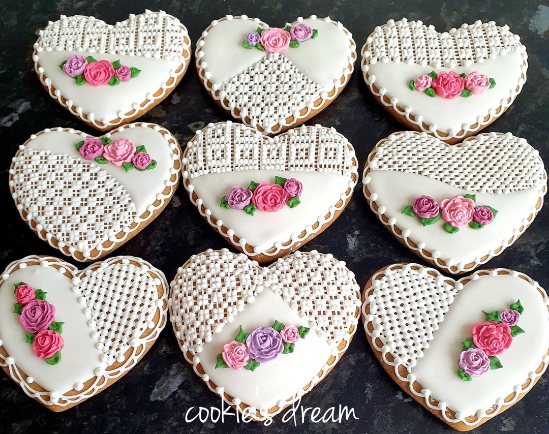 10 Gingerbread cookies / Mothers Day cookies / Wedding Cookies ...