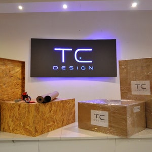 Modern Design Coffee Table - White or Black - With LED Lights and ...