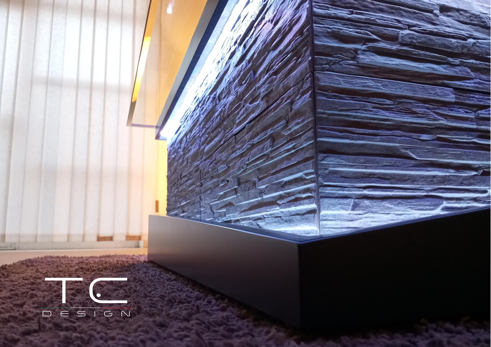 STONE Model Container Coffee Table With Led Lights - Etsy