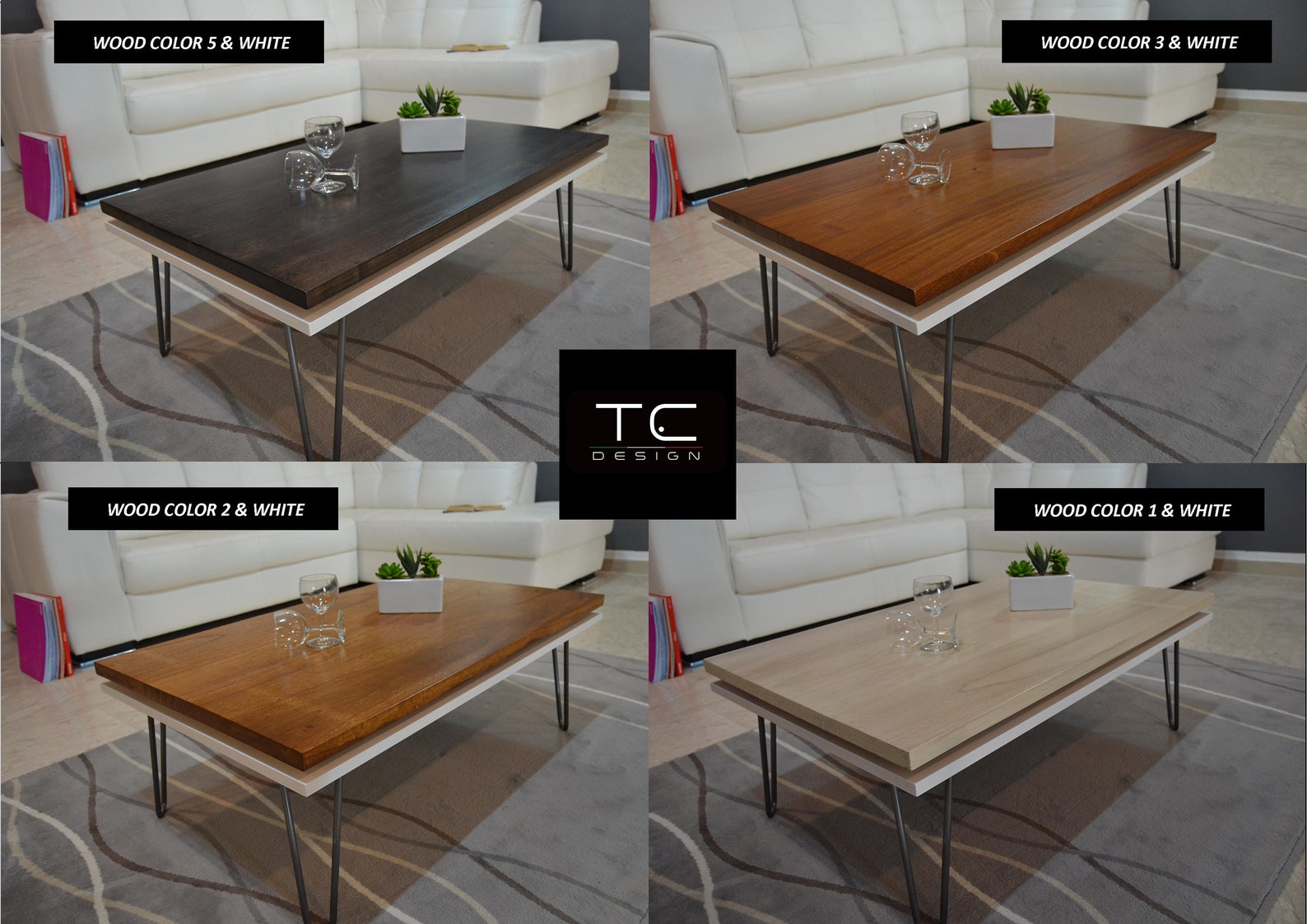 Modern Wooden Coffee Table Evo Model | Etsy