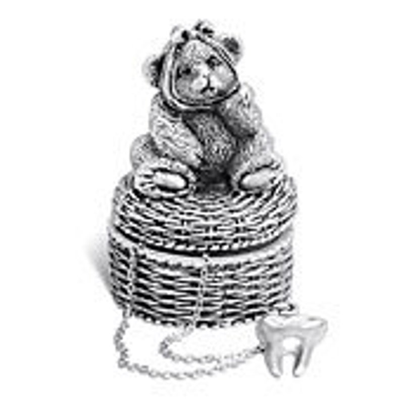 Charming Baby Bear With a Tooth Ache Offers a Tooth Box to Put Under a ...