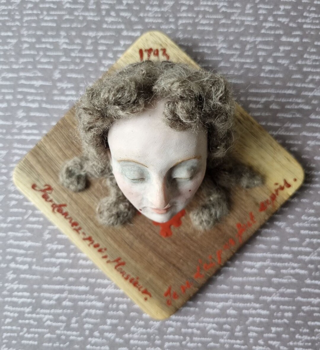 Beheaded MARIE ANTOINETTE, Macabre Wall Decor, Bloody Gift, French ...