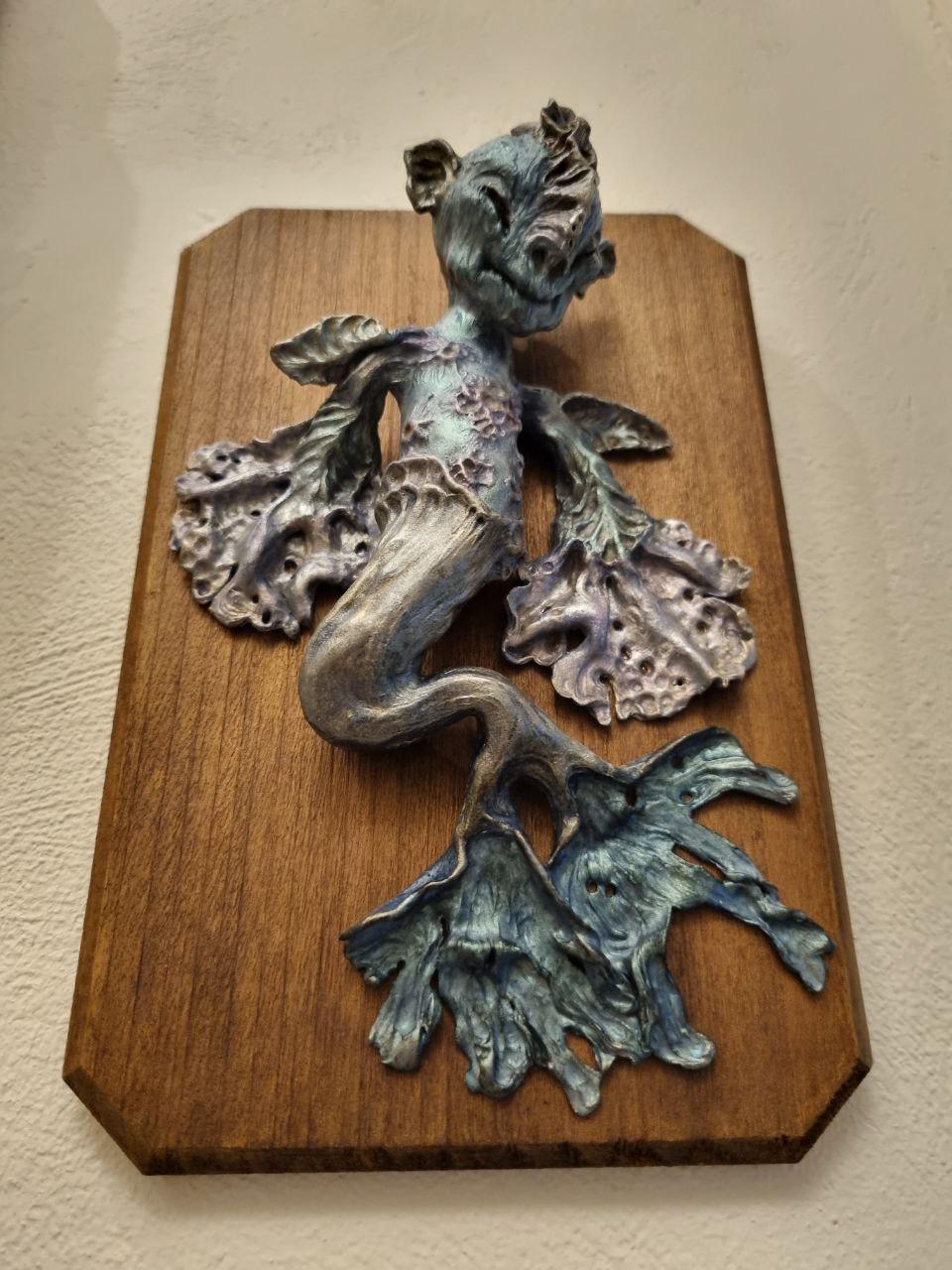 IRIDESCENT SEA CREATURE Trophy, Fantasy Wall Art - Etsy