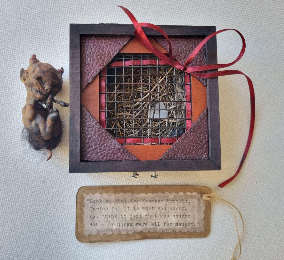 MUMMIFIED KRAMPUS FETUS, Fun Macabre Gift, Dark Christmas Gift, Baby ...