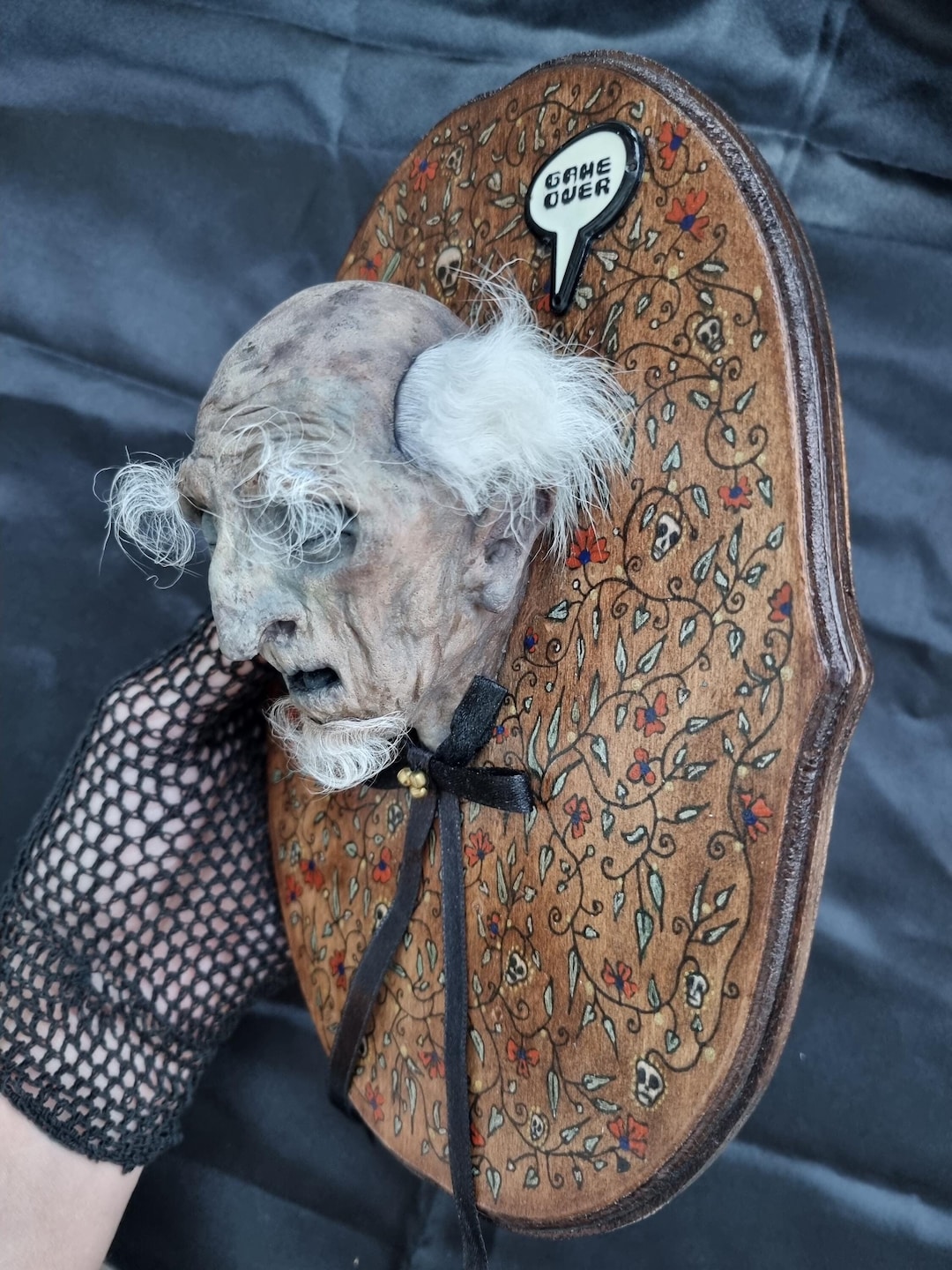 MEMENTO MORI, Dead Old Man, Death Wall Art, Game Over, Macabre Decor ...