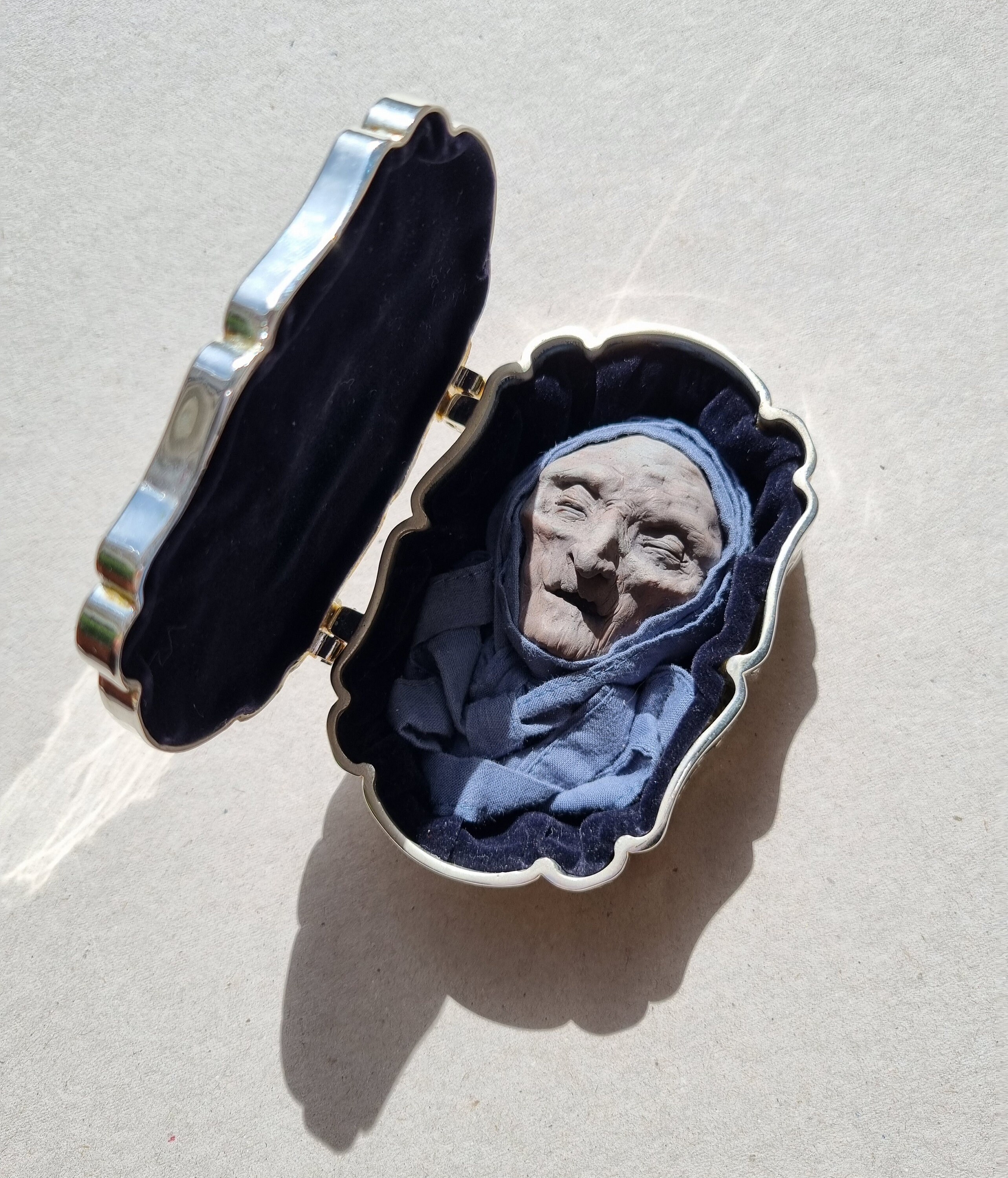 MEMENTO MORI Mirror Box, Deathbed Art, Macabre Gift, Postmortem ...