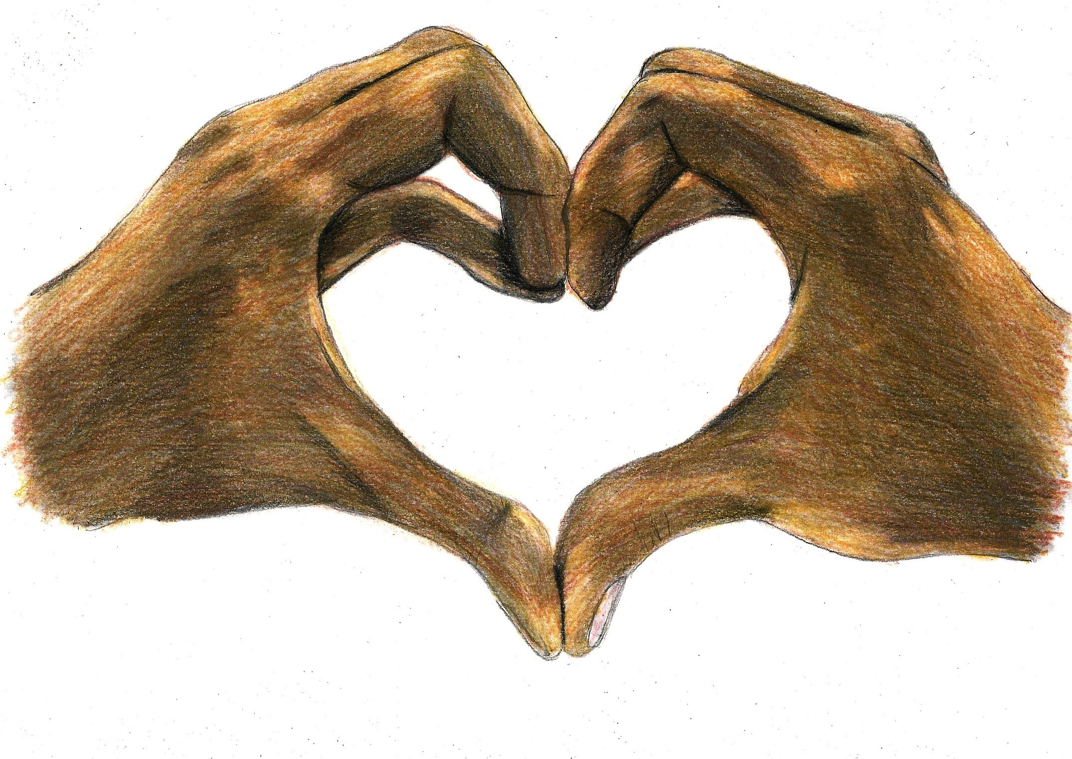 Heart Hands Digital Download Artwork - Etsy