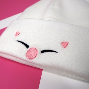 Moogle Beanie Embroidered Hat - Etsy