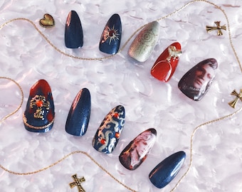 THE PALE ELF Astarion Themed Press on Nails Baldur's Gate 3 Handmade ...