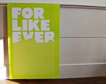 For Like Ever Print | Etsy