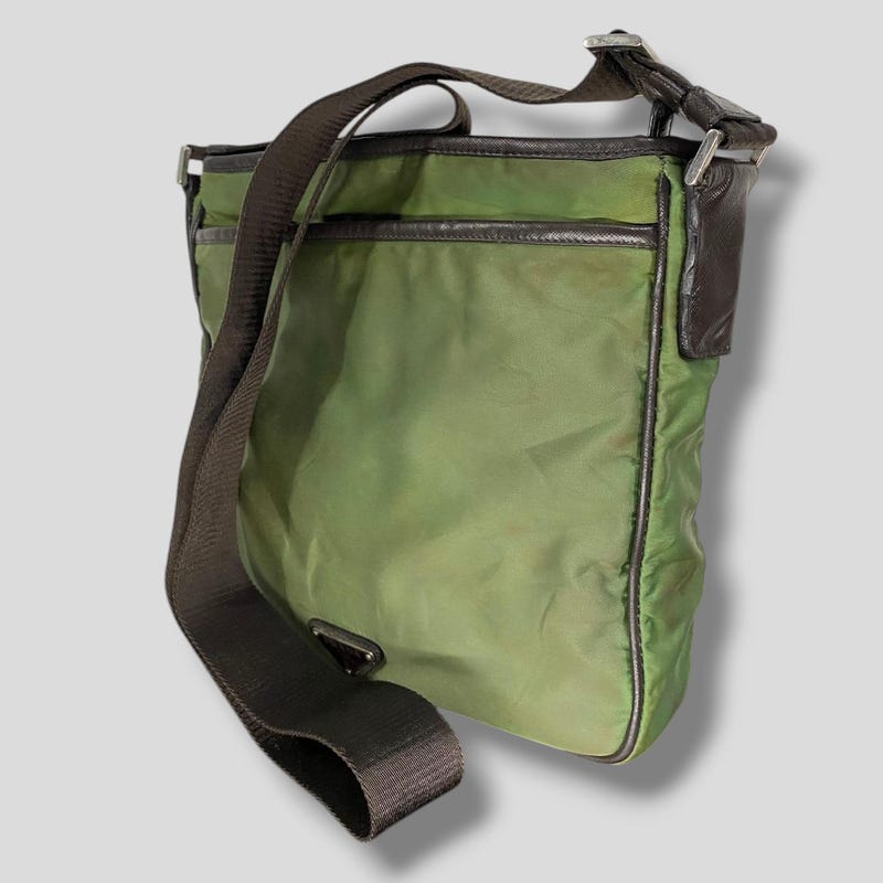 Prada Leather Messenger - Etsy