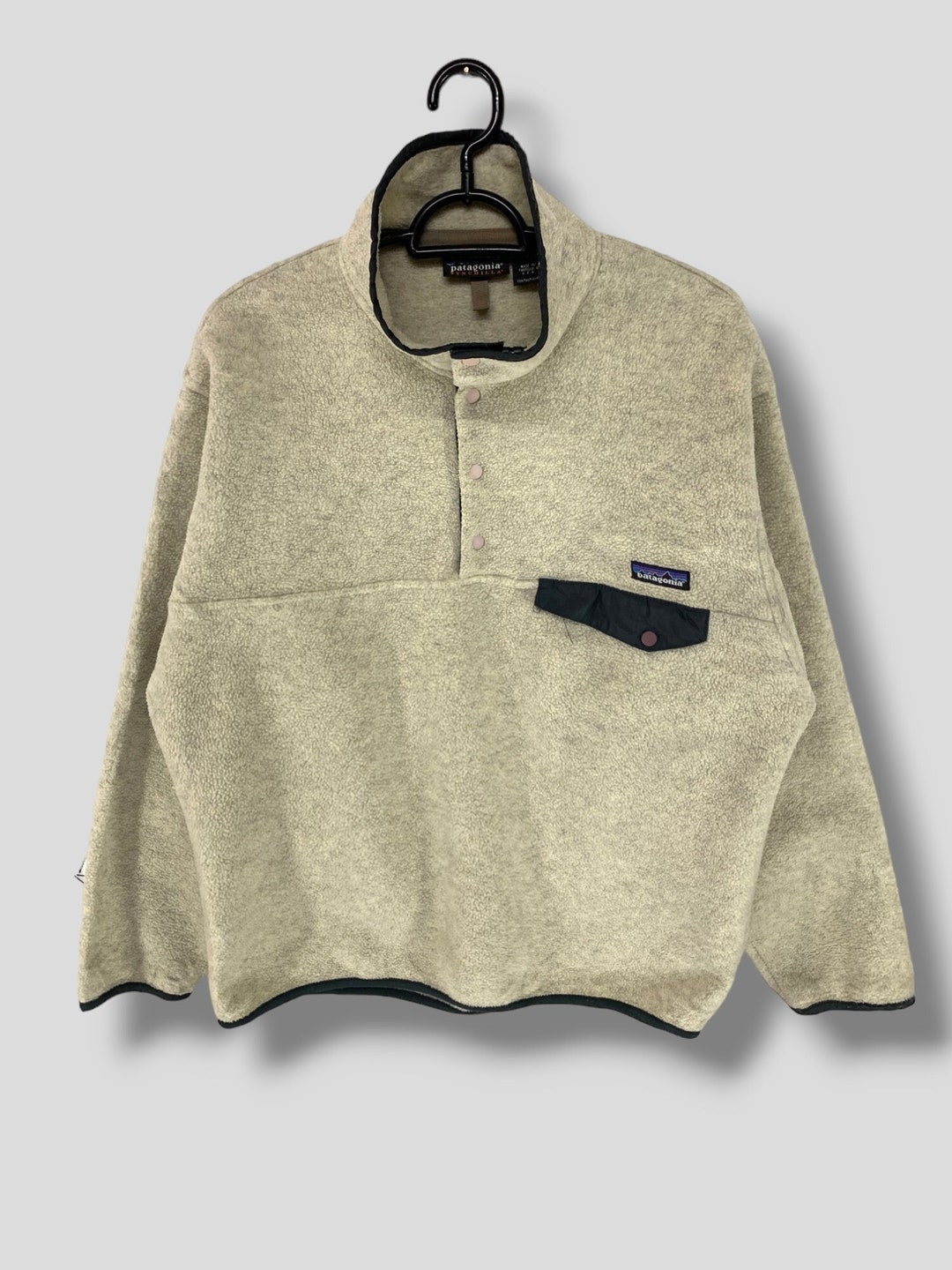 Vintage 90s Patagonia Synchilla Logo Snap-t Fleece Jacket Outdoor ...