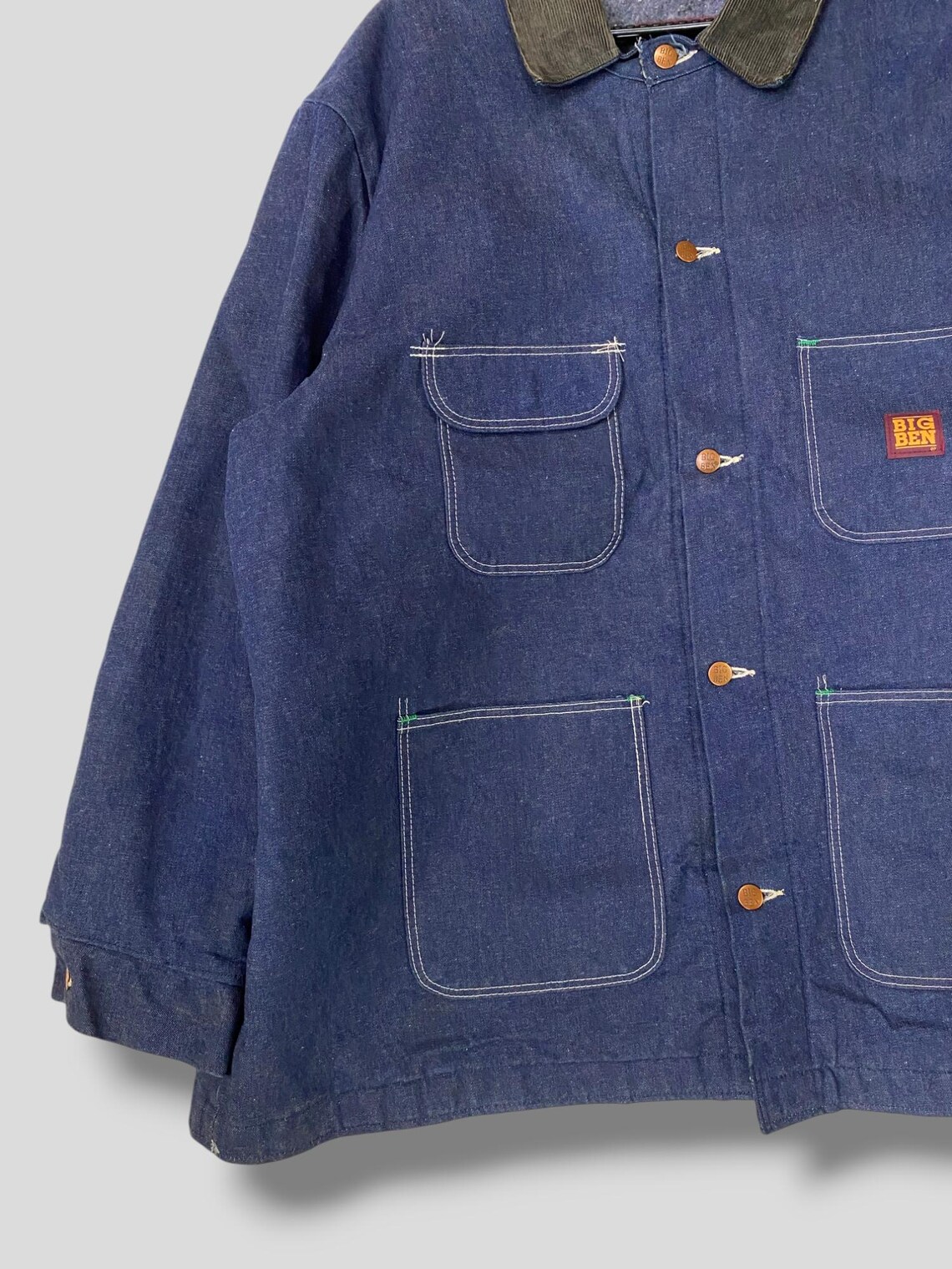 Vintage Big Ben Deadstock Blanket Lined Denim Chore Jacket Workwear ...
