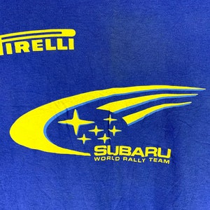 Vintage Subaru Pirelli World Rally Team Tshirt Collectible Subaru ...