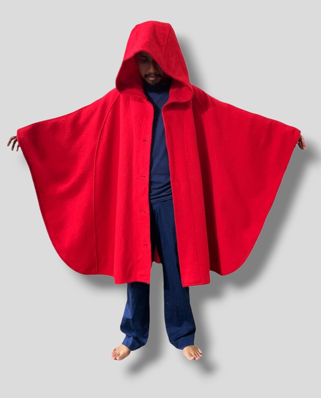 Vintage Tundra Canada Wool Cloaks Hooded Wrap Jacket Outdoor Boho ...