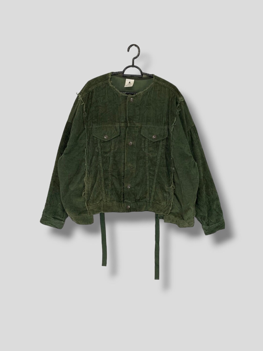Vintage Nico and Corduroy Oversize Drawstring Back Cropped Jacket ...
