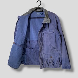 Vintage 90s Polo Ralph Lauren Hunting Jacket Designer Workwear Utility Multi Pocket Casual ...