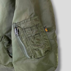 Vintage 90s Alpha Industries MA-1 Bomber Jacket Military Casual Outfits Outerwear Punk Gorpcore ...