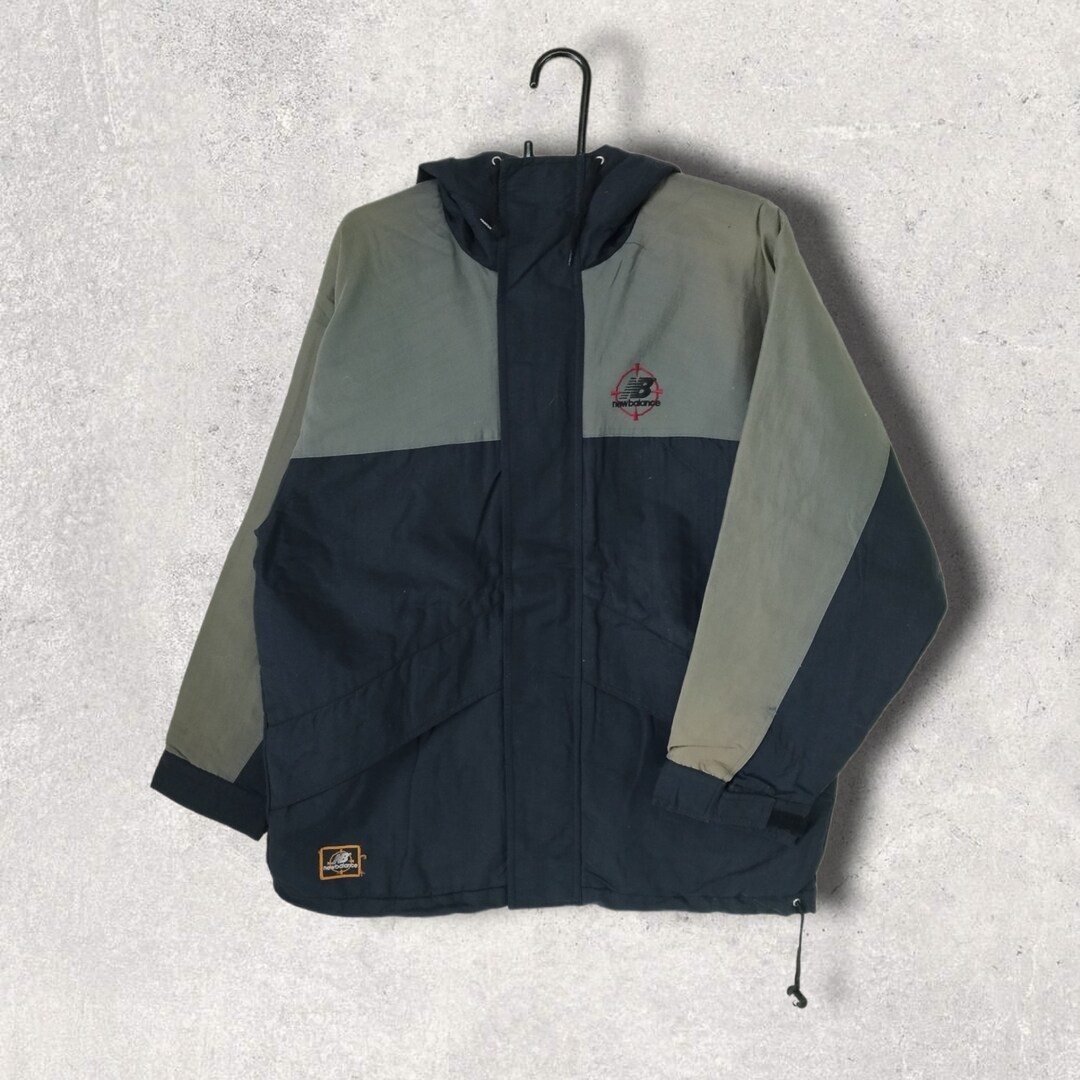 Vintage 90s New Balance Target Logo Two Tone Hoodies Jacket Athletic ...