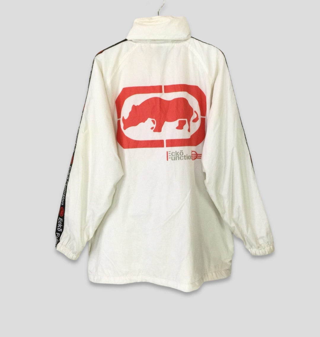 Vintage 90s Ecko Function Big Logo Side Tape Jacket Hip Hop Streetwear ...