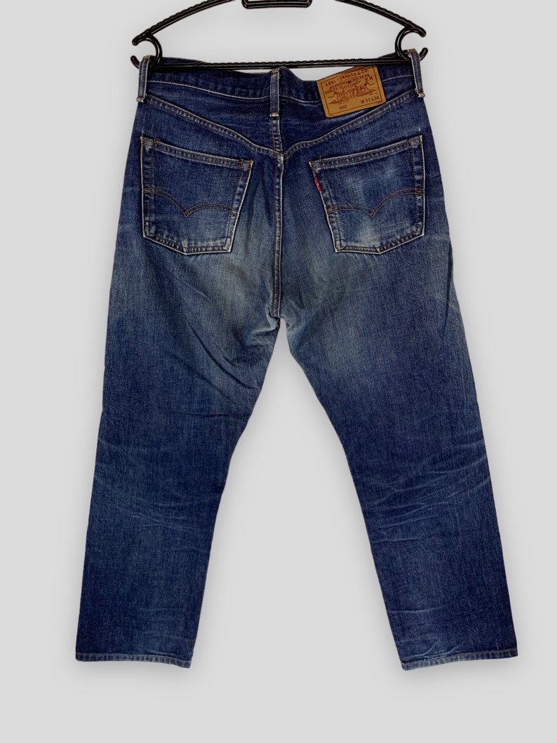 Vintage Levis 502 Big E LVC Selvedge Jeans Levis Vintage Clothing Levis Redline Denim Pant Size ...