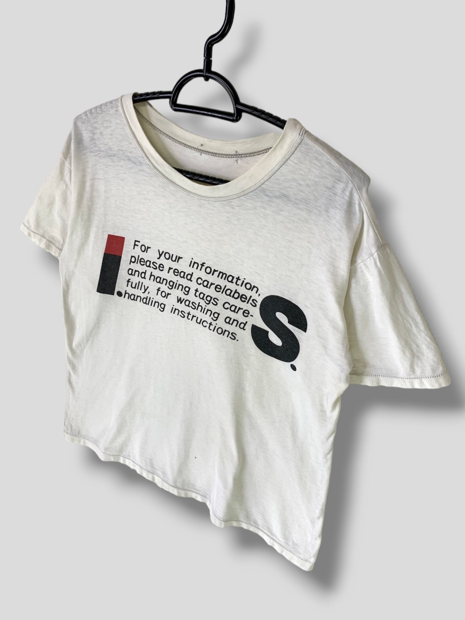 Vintage 90s Issey Miyake Iconic Care Label Logo T-shirt Collectible ...