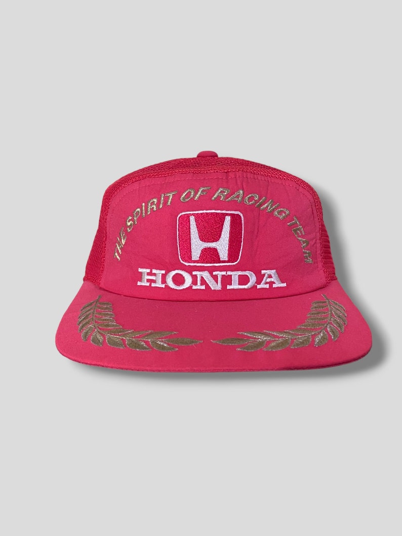 Vintage 90s Honda Racing Team Deadstock Podium Mesh Cap Formula 1 ...