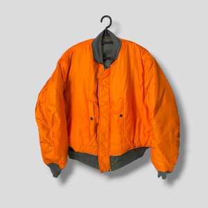 Vintage 90s Alpha Industries MA-1 Bomber Jacket Military Casual Outfits Outerwear Punk Gorpcore ...