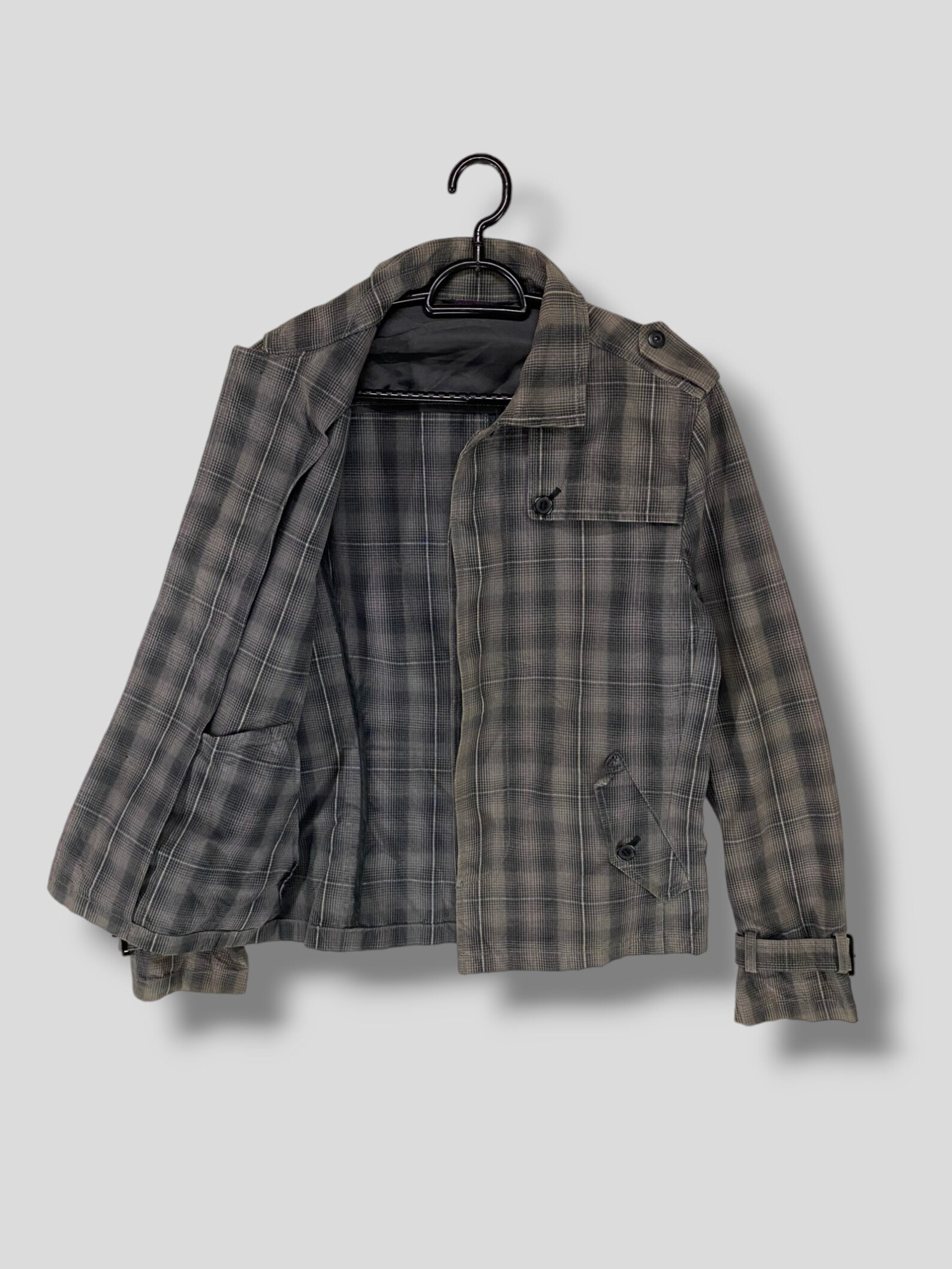 Vintage Custom Culture Plaid Jacket Japanese Brand Punk Casual Outfits ...