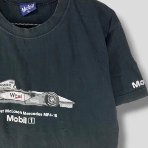 Vintage Mobil 1 West Mclaren Mercedes MP4-15 Tshirt Formula 1 Racing ...