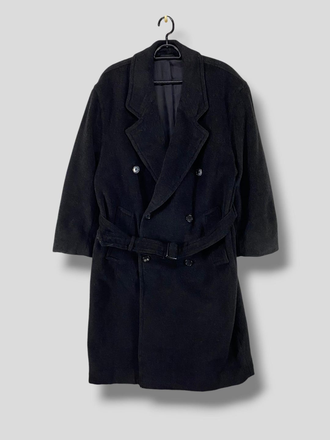 Vintage BOSS Hugo Boss Wool Coat Designer Casual Outfit Outerwear ...