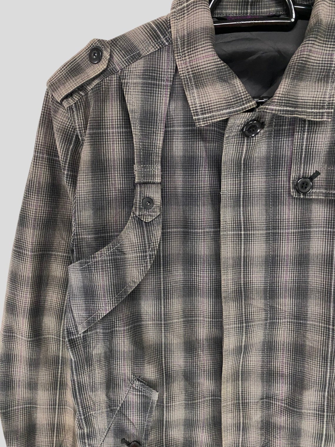 Vintage Custom Culture Plaid Jacket Japanese Brand Punk Casual Outfits ...