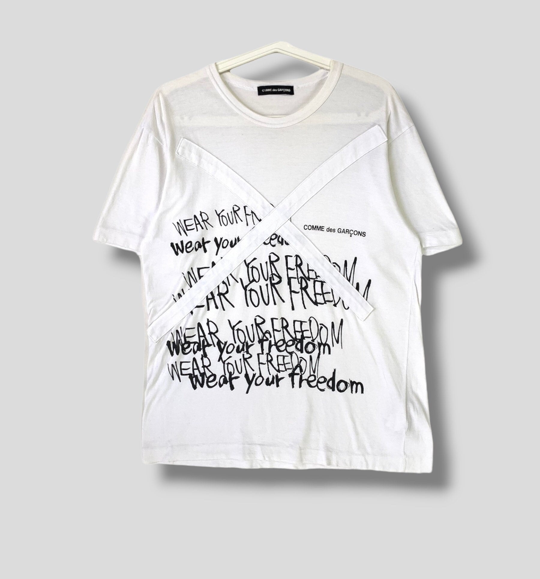 Vintage Comme Des Garcons Wear Your Freedom Tshirt Japanese Vintage Comme Des Garcons Wear Your Freedom Tshirt Japanese