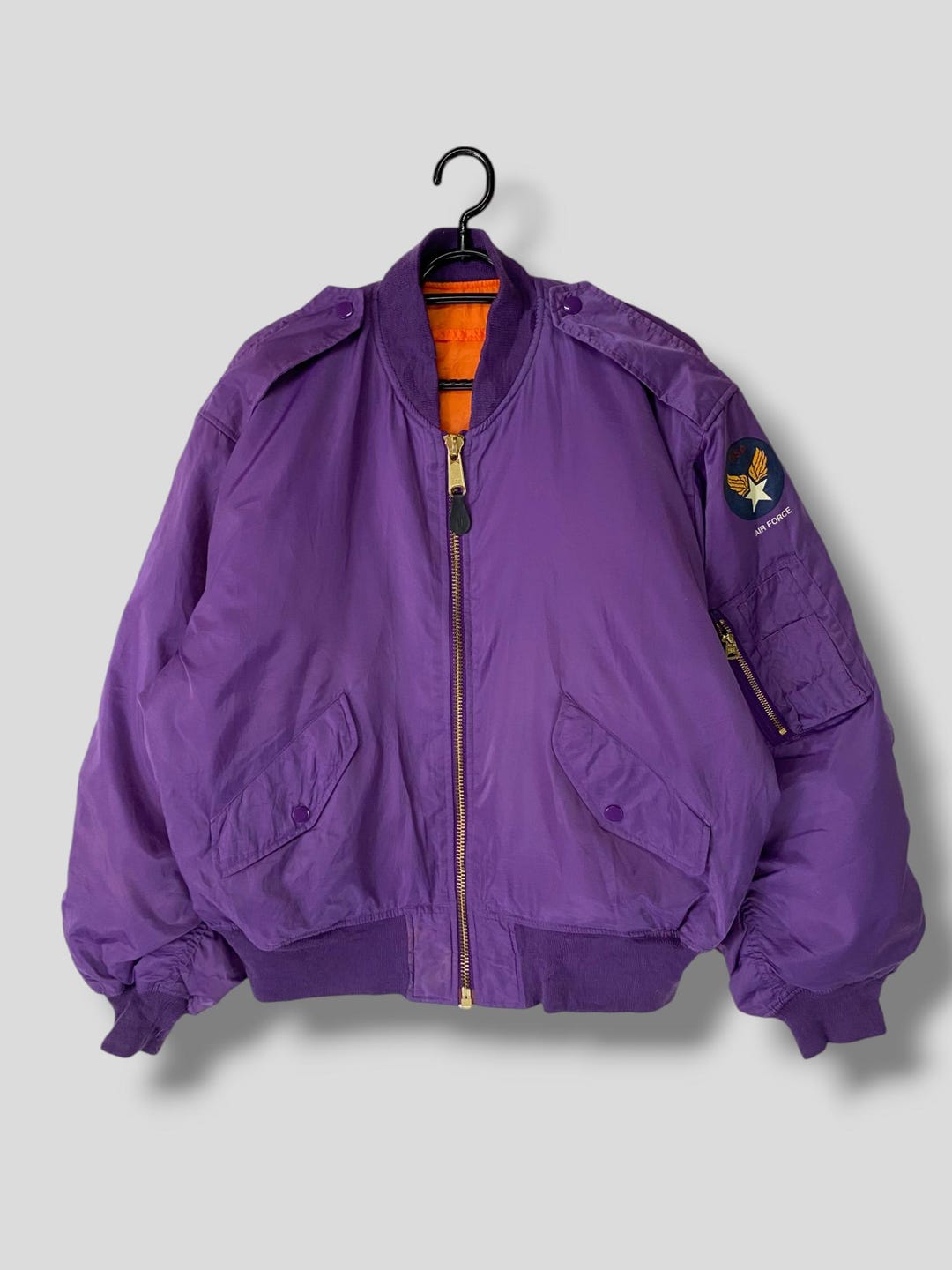 Vintage Pract Studio USAF MA-1 Reversible Bomber Jacket Military ...