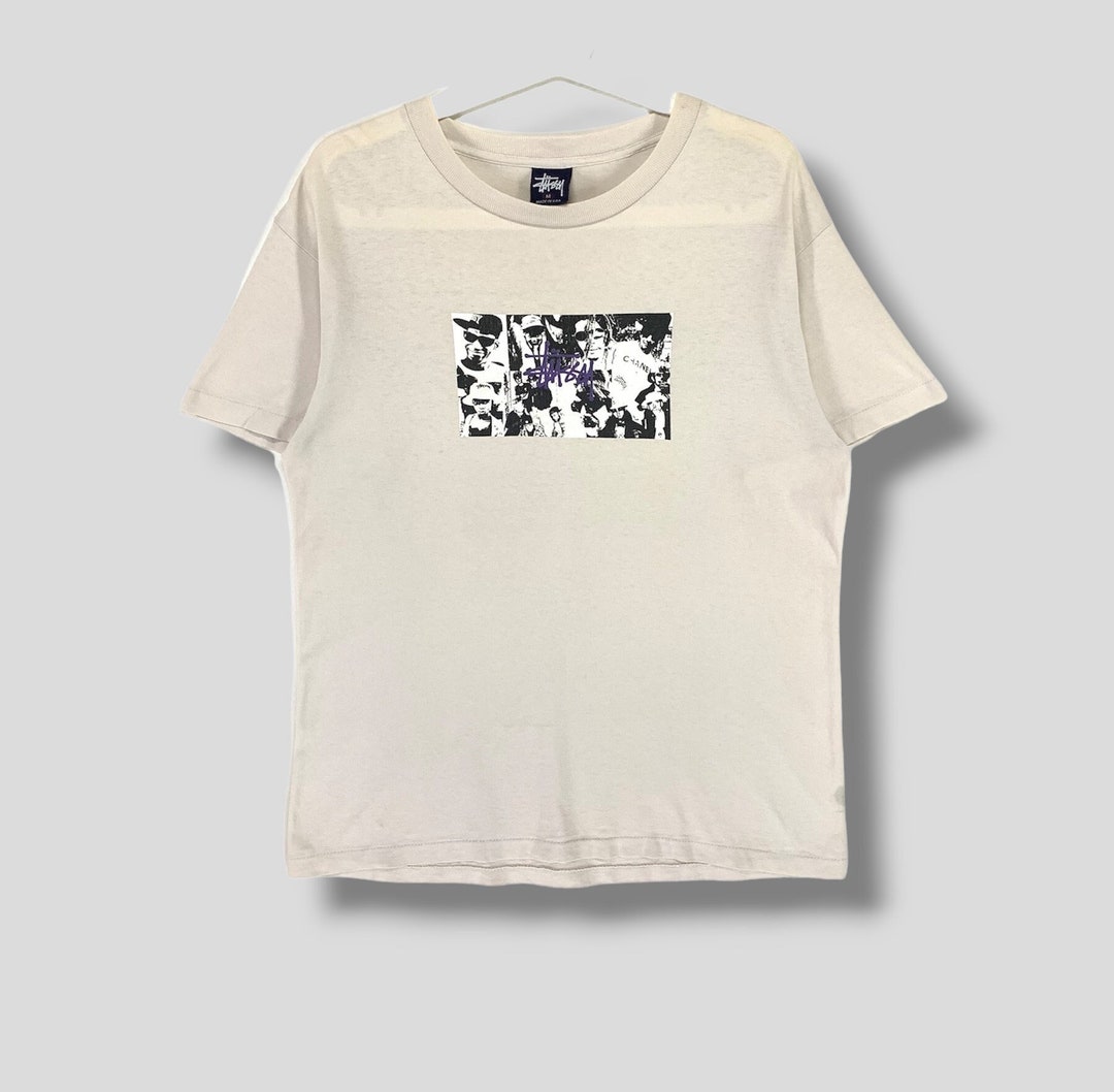 Vintage 90s Stussy Photo Print Box Logo Tshirt Collectible Streetwear ...