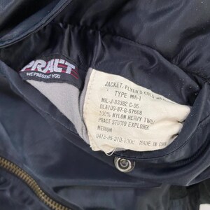 Vintage Y2K Pract Studio Reversible MA-1 Bomber Jacket Military ...