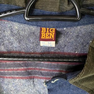 Vintage Big Ben Deadstock Blanket Lined Denim Chore Jacket Workwear ...
