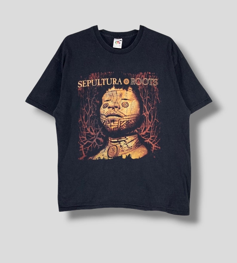 Vintage Sepultura Roots Album Cover Tshirt Collectible Metal Concert ...
