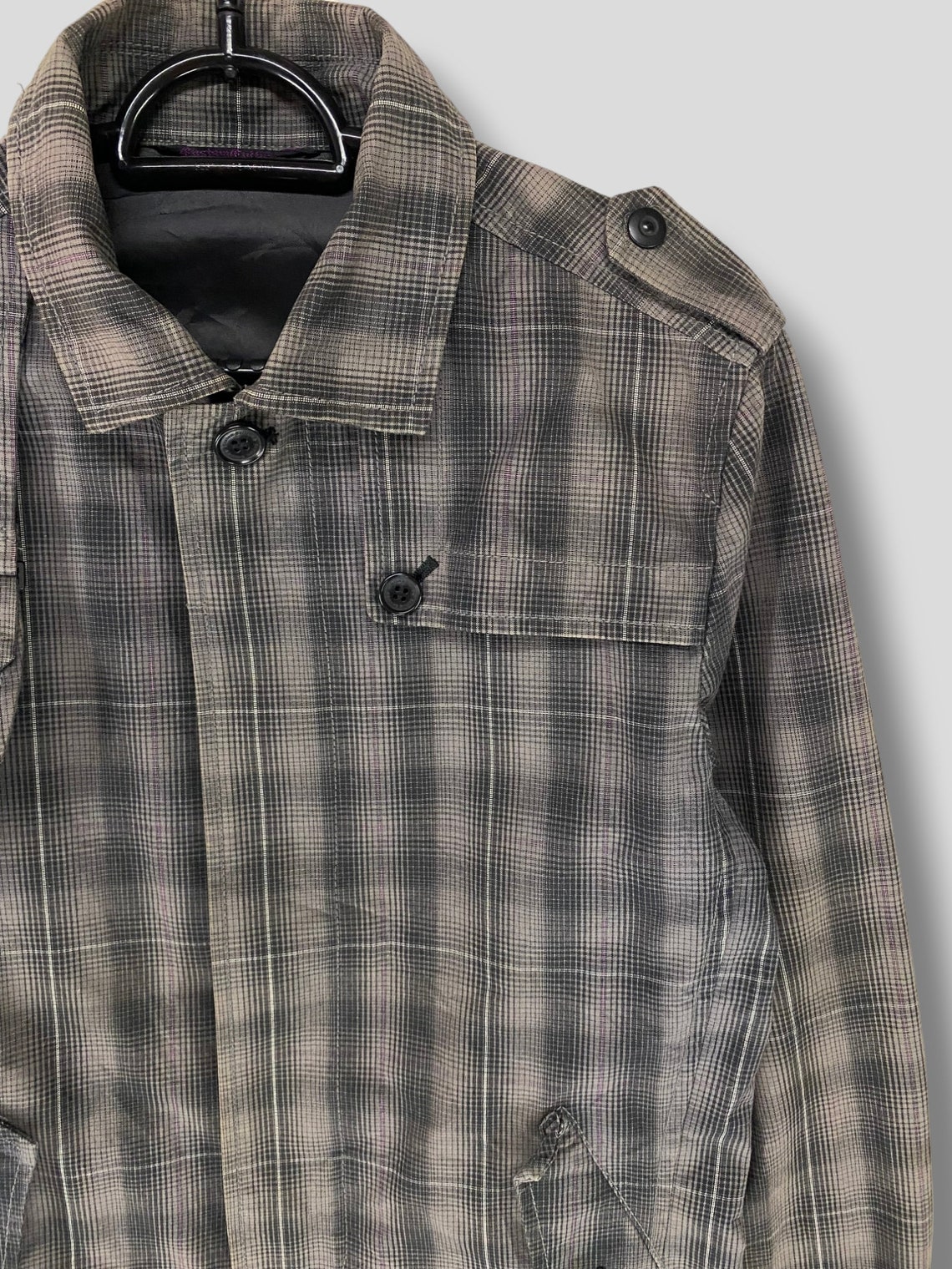 Vintage Custom Culture Plaid Jacket Japanese Brand Punk Casual Outfits ...