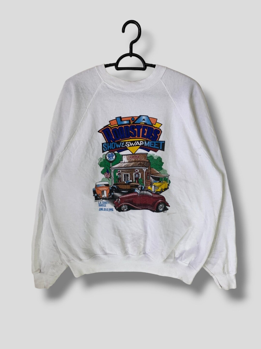 Vintage 90s Los Angeles Roadster Show Meet Sweatshirt Collectible ...