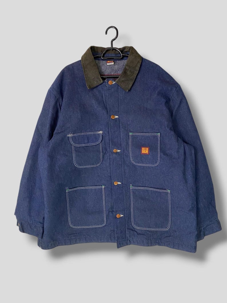 Vintage Big Ben Deadstock Blanket Lined Denim Chore Jacket Workwear ...