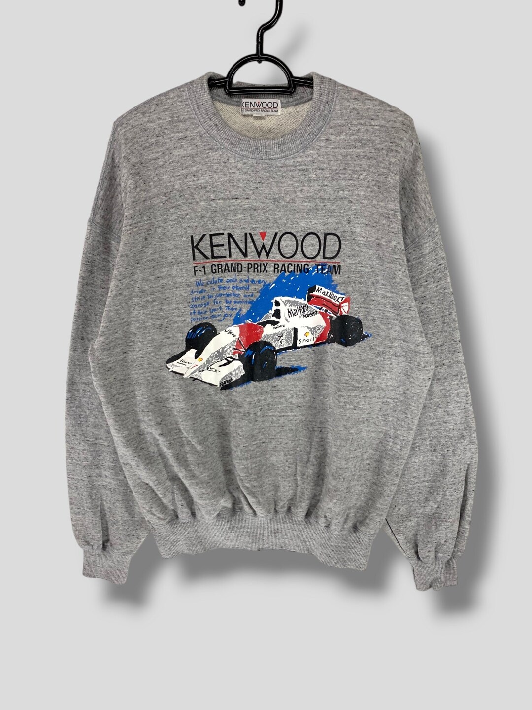 Vintage 90s Kenwood F1 Grand Prix Racing Team Sweatshirt Kenwood ...