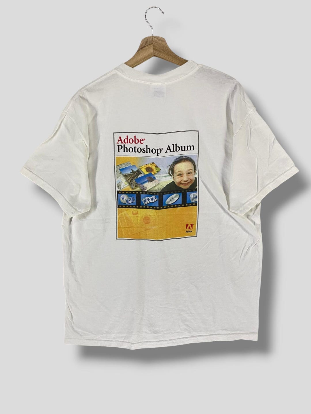 Vintage Adobe Photoshop Album Advertising Promo Shirt Streetwear Casual ...