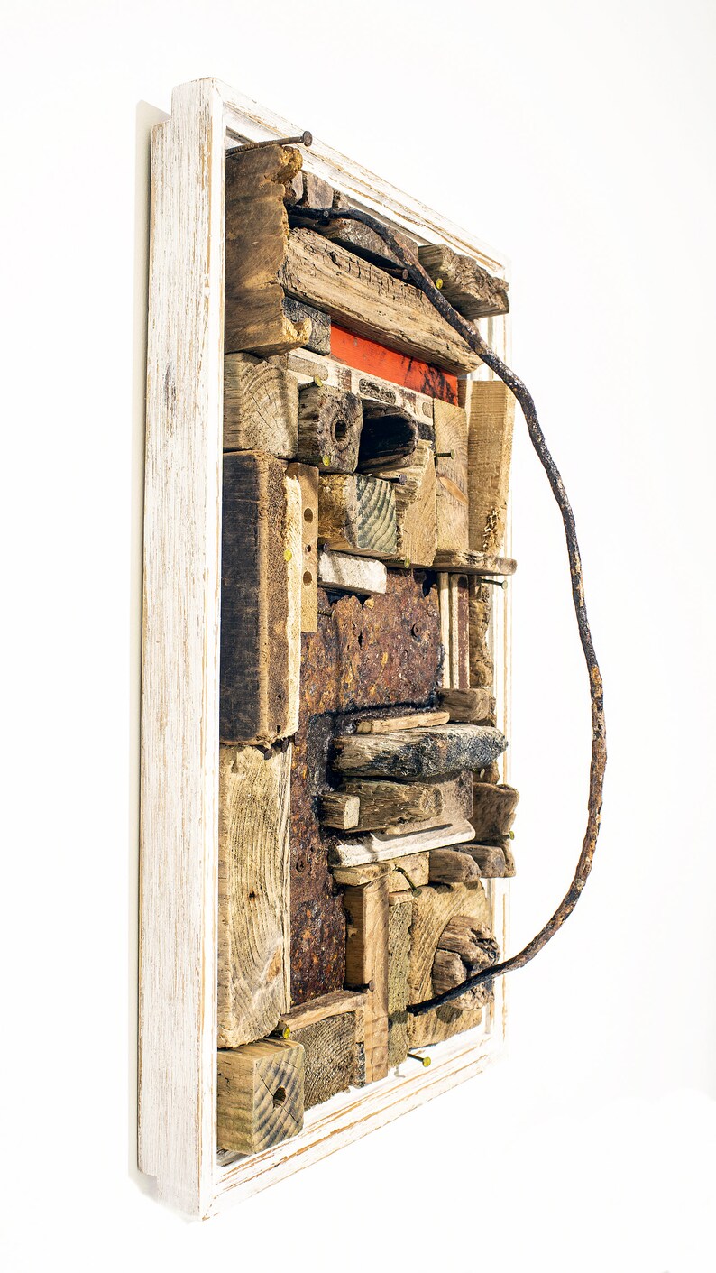 Rustic Wood Mosaic / Accumulation Wall Sculpture / Wall Decor / Rustic ...