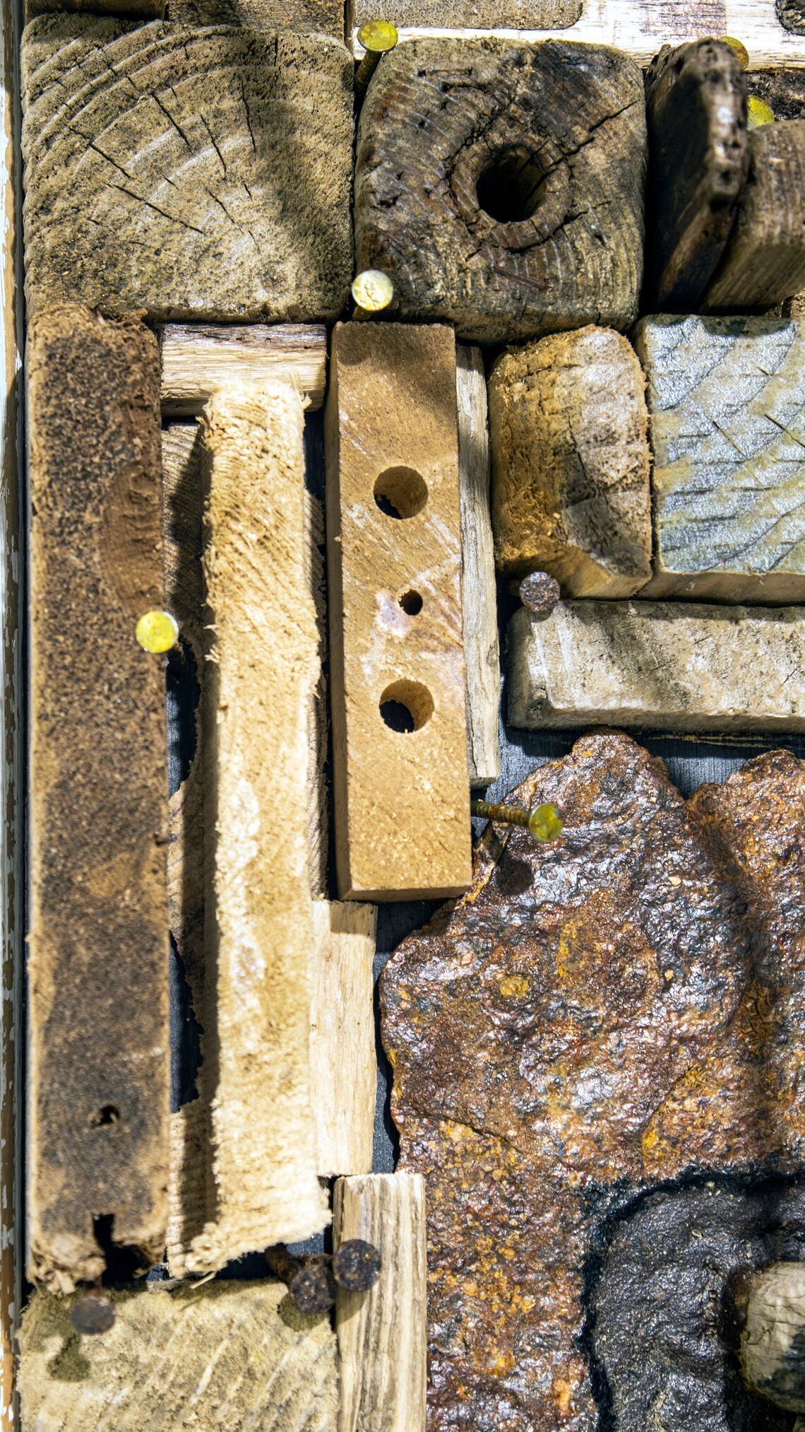 Rustic Wood Mosaic / Accumulation Wall Sculpture / Wall Decor / Rustic ...