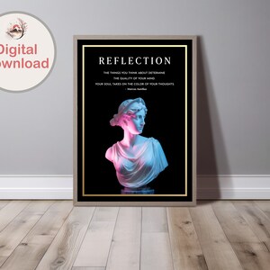 The Stoic Marcus Aurelius Quote Wall Poster Print Athena - Etsy