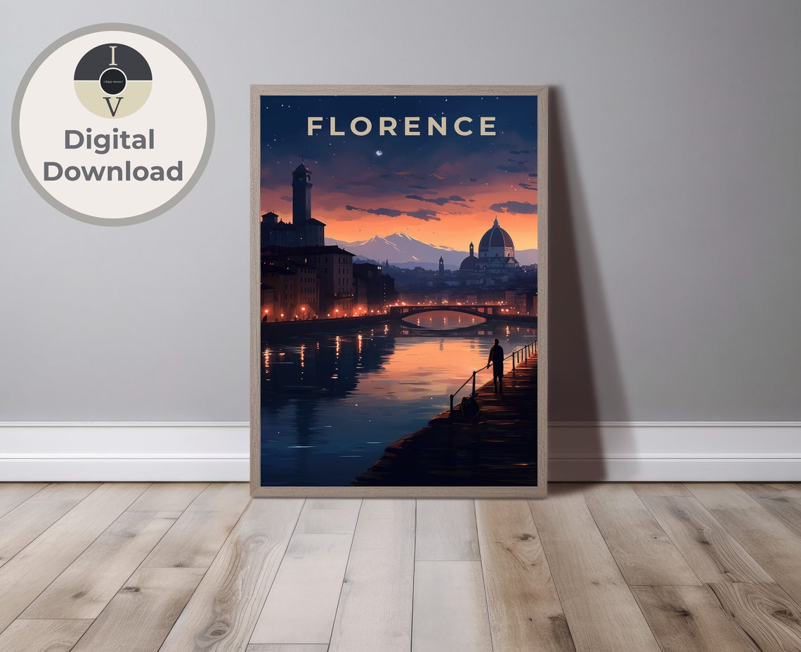 Discover the Magic of Florence at Night: Digital Wall Art Prints - PDF ...