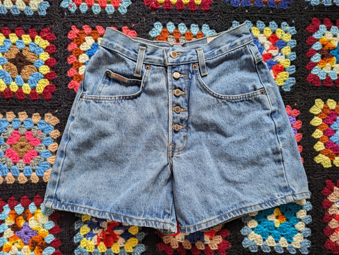 Vintage 1990s Bluenotes Button Fly Denim Shorts - 25.5" Waist - 4 ...